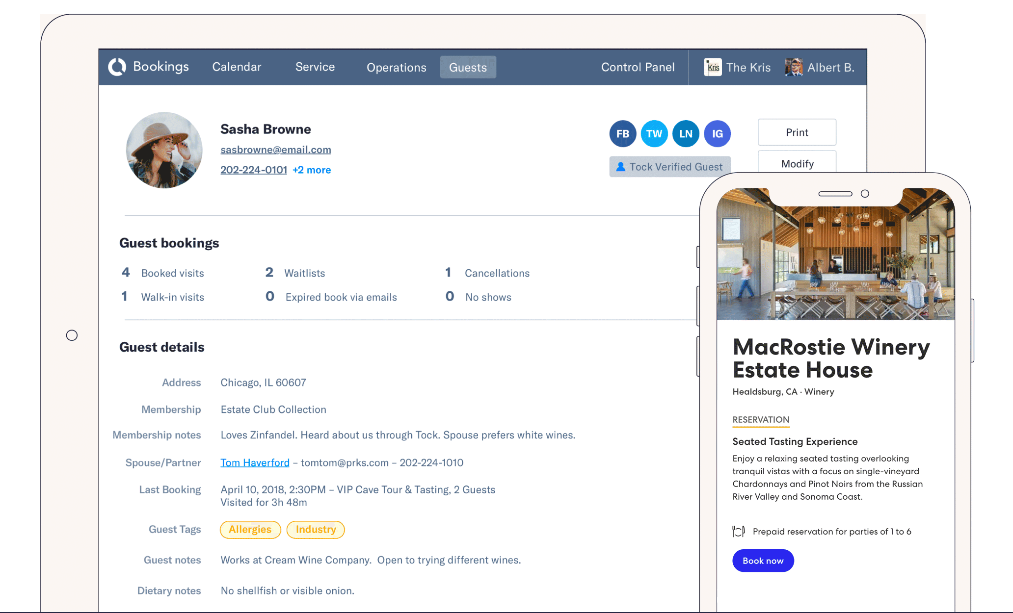 WineDirect + Tock Integration | Tock