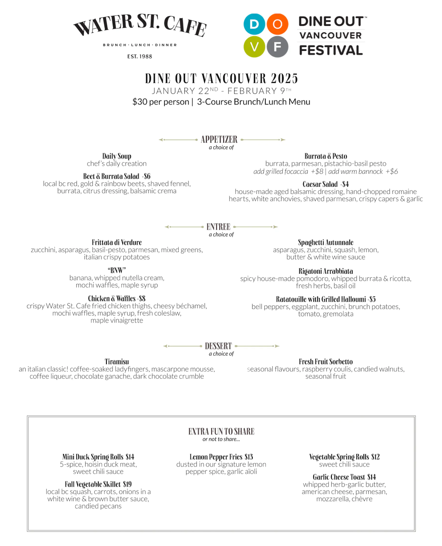 Water St. Cafe - 2nd Floor Gastown - Main Dining Room Reservation ...