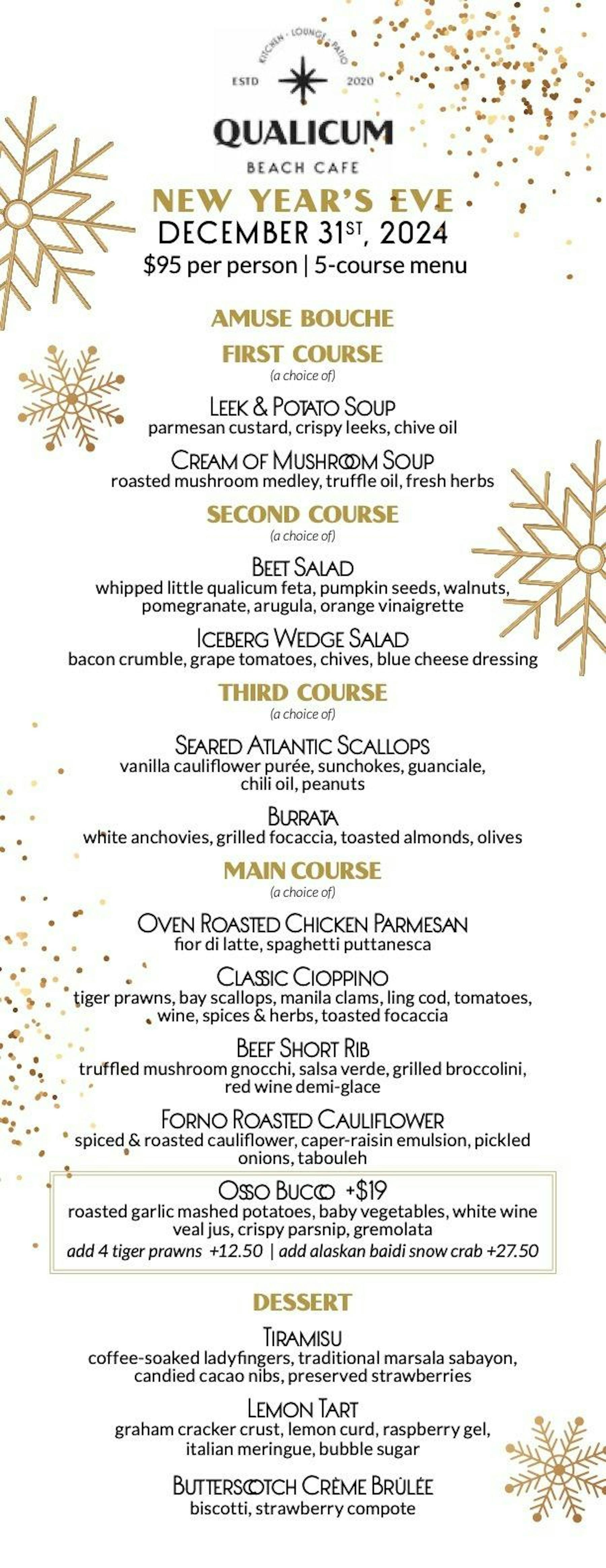 Qualicum Beach Cafe - Qualicum Beach, BC | Tock