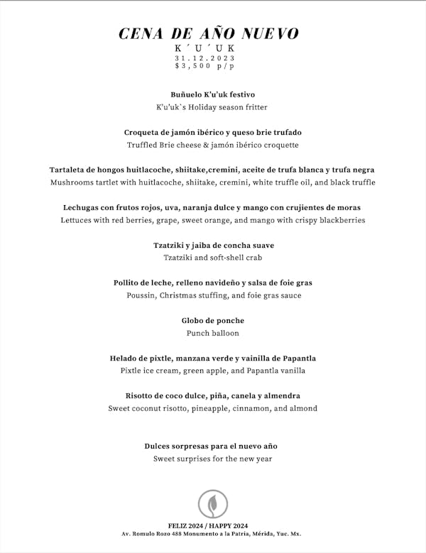 Kuuk Restaurant - Yucatan - Mérida, YUC. | Tock