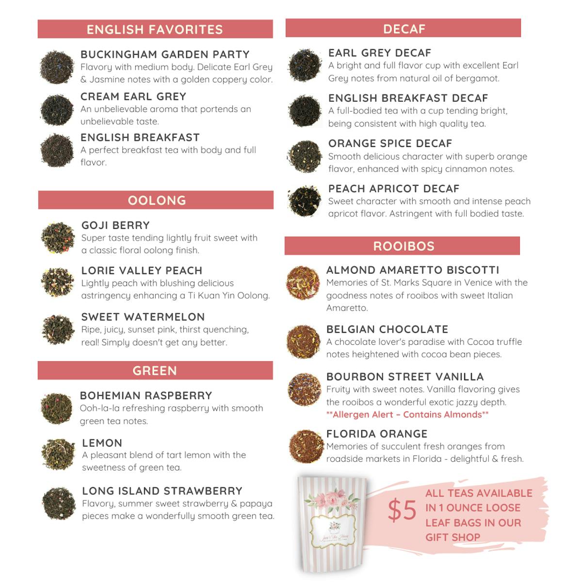 Jane's Tea House - Haddon Heights, NJ | Tock