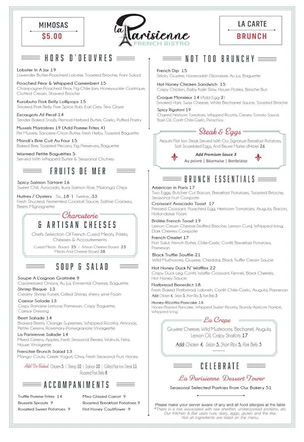 La Parisienne French Bistro - Frisco, TX | Tock