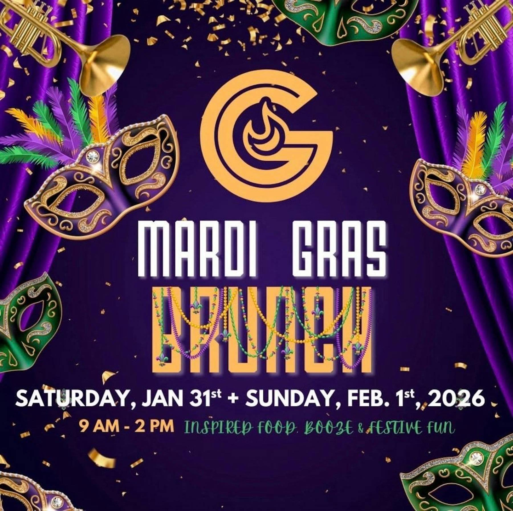Gilroy's Kitchen + Pub + Patio - Mardi Gras Brunch - West Des Moines ...
