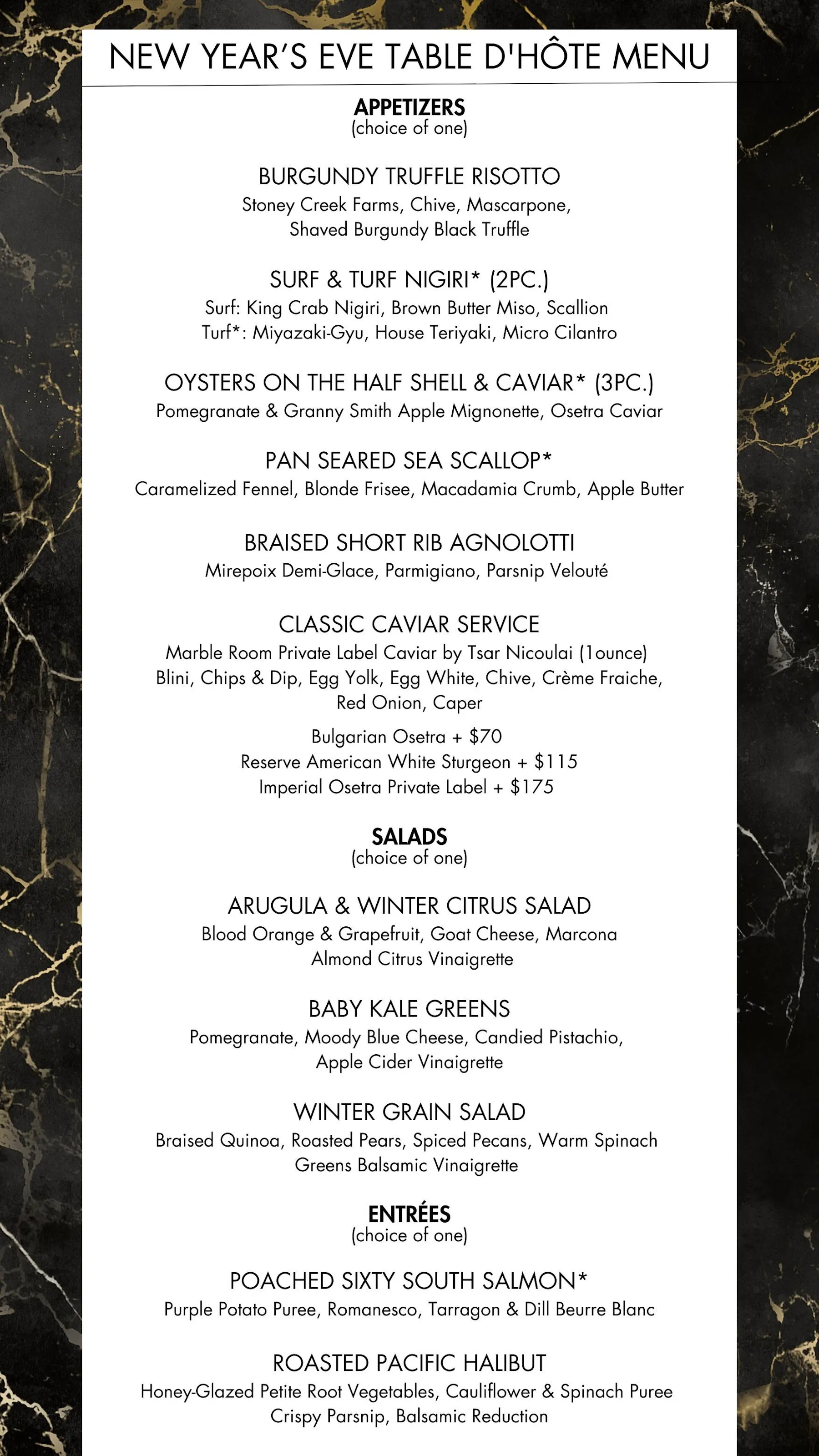 Marble Room Steaks and Raw Bar - Cleveland, OH | Tock