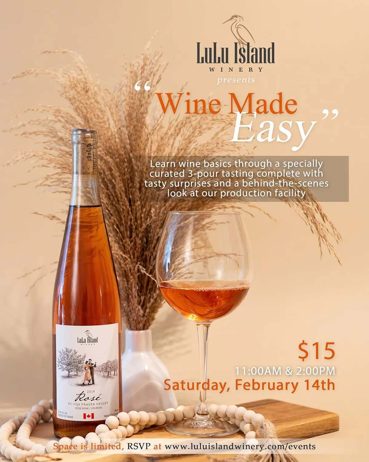 LuLu Island Winery - Wine Made Easy: Mini-Class - Richmond, BC | Tock