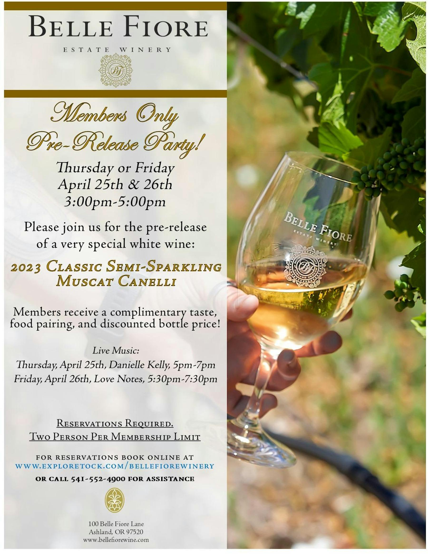 Belle Fiore Winery - Calypso Wine Bar & Numinos Room Inside Experience ...