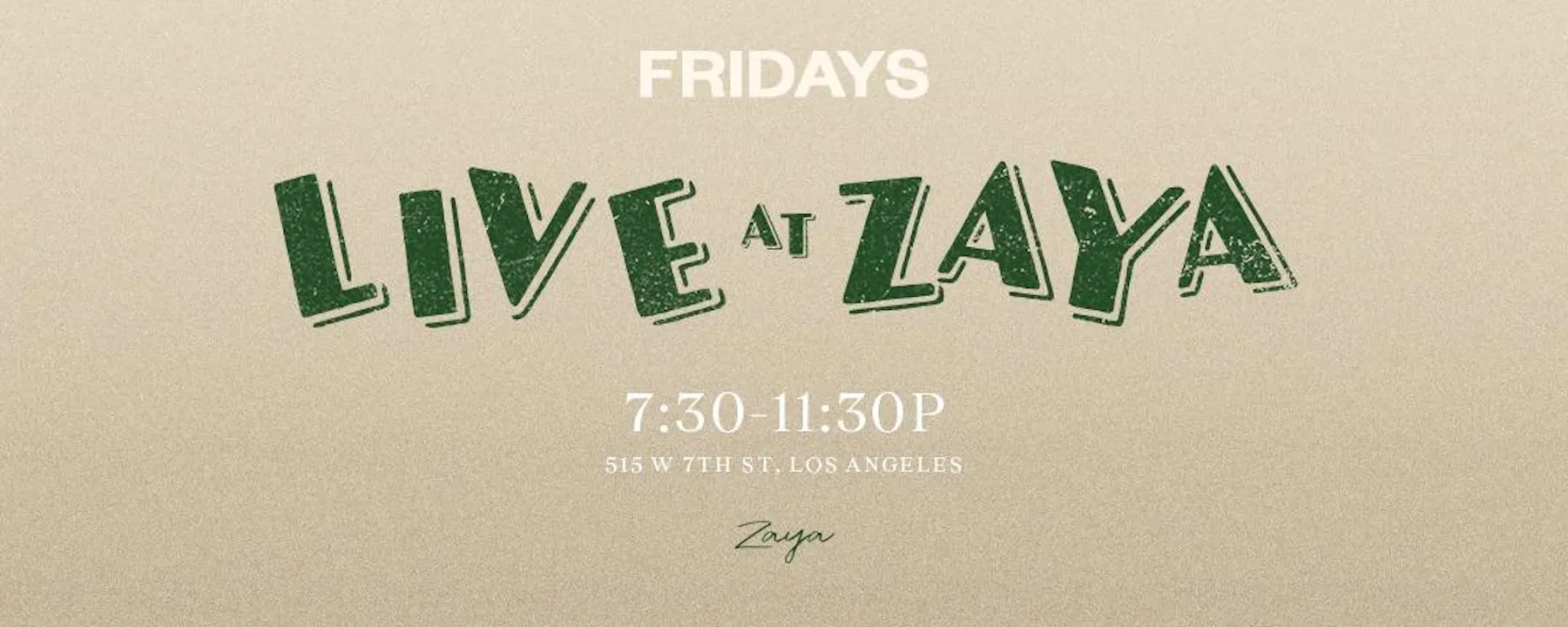 Zaya - Los Angeles, CA | Tock