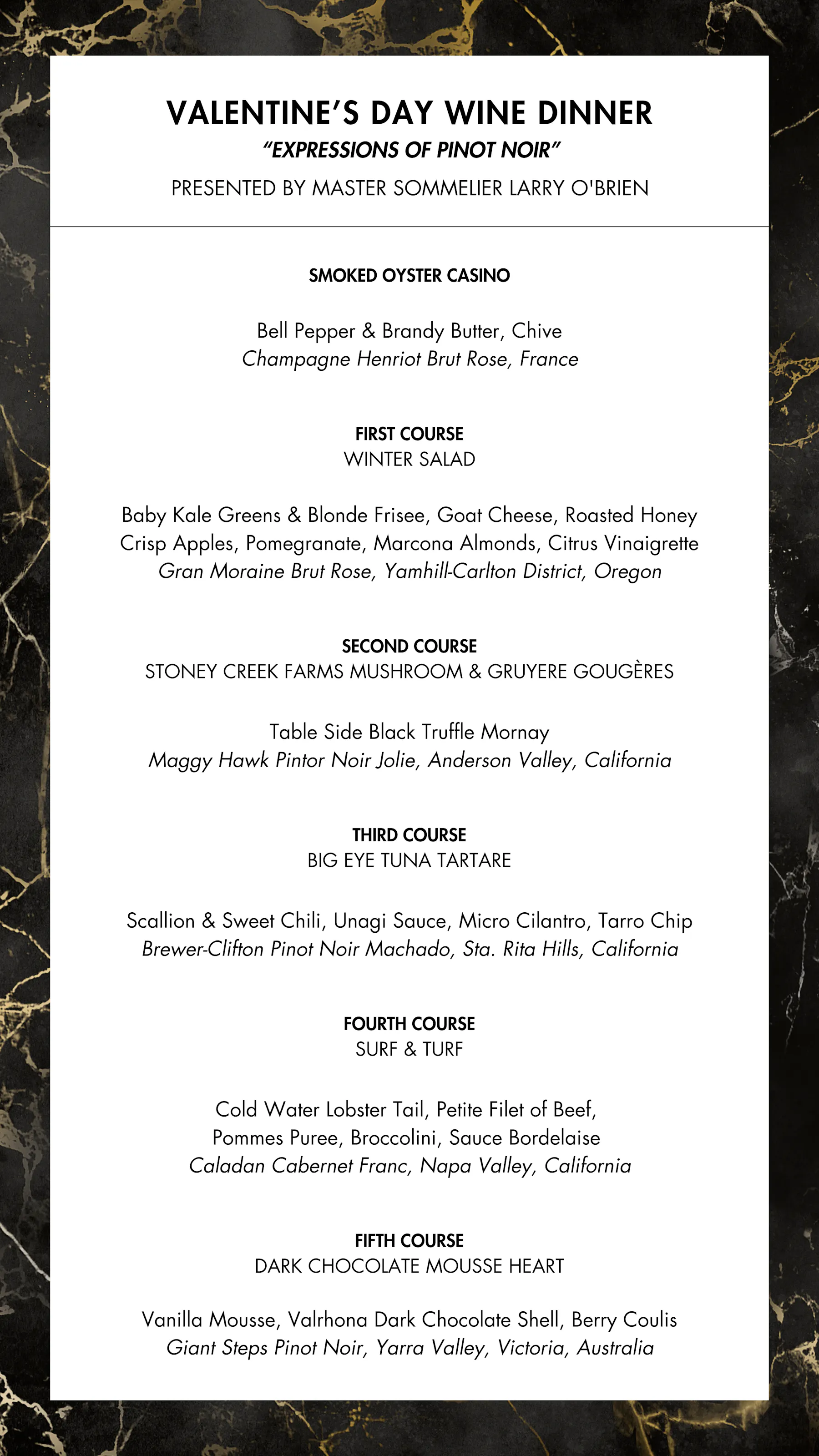 Marble Room Steaks and Raw Bar - Dining Room Reservation - Cleveland ...