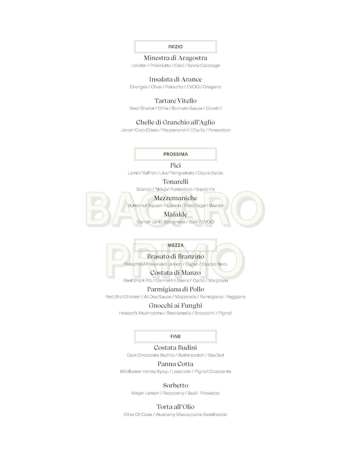 Bacaro Primo - Kansas City, MO | Tock