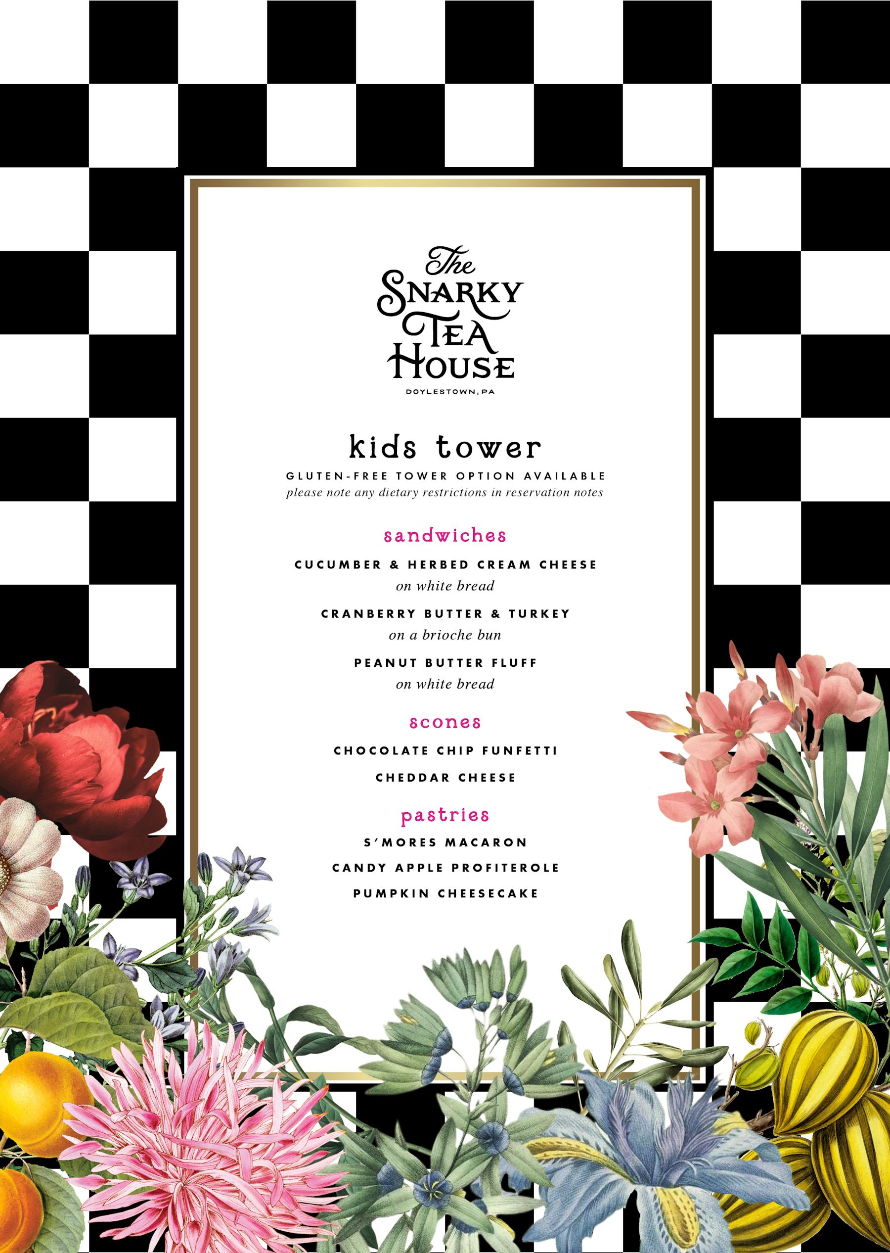 The Snarky Tea House - Set Tea Menu - Doylestown, PA | Tock